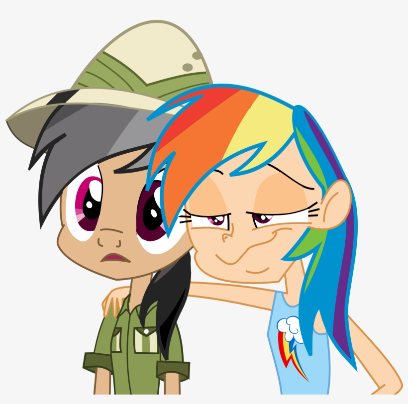 Rainbow Dash And Daring Do Hug
