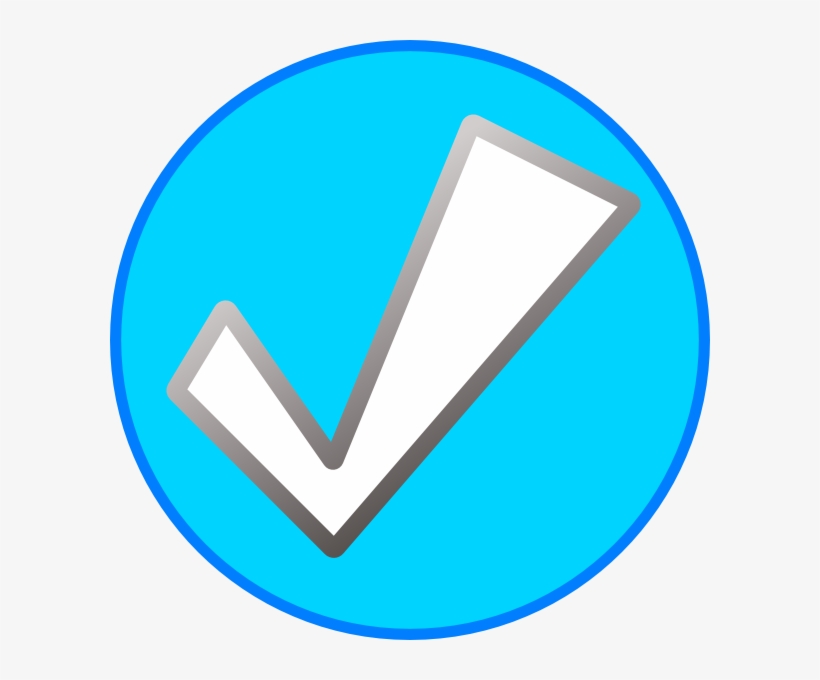 Facebook Check Clipart - Blue Check Mark With Circle - Free Transparent ...