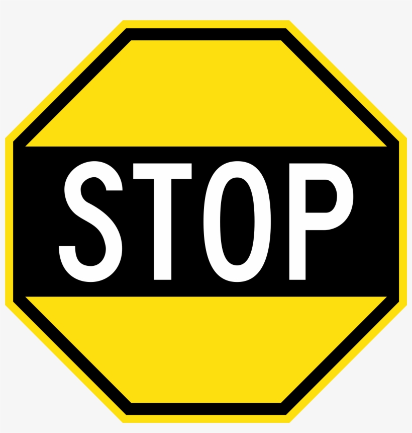 Early Australian Road Sign - Stop For Pedestrian In Crosswalk, 4" X 18 ...