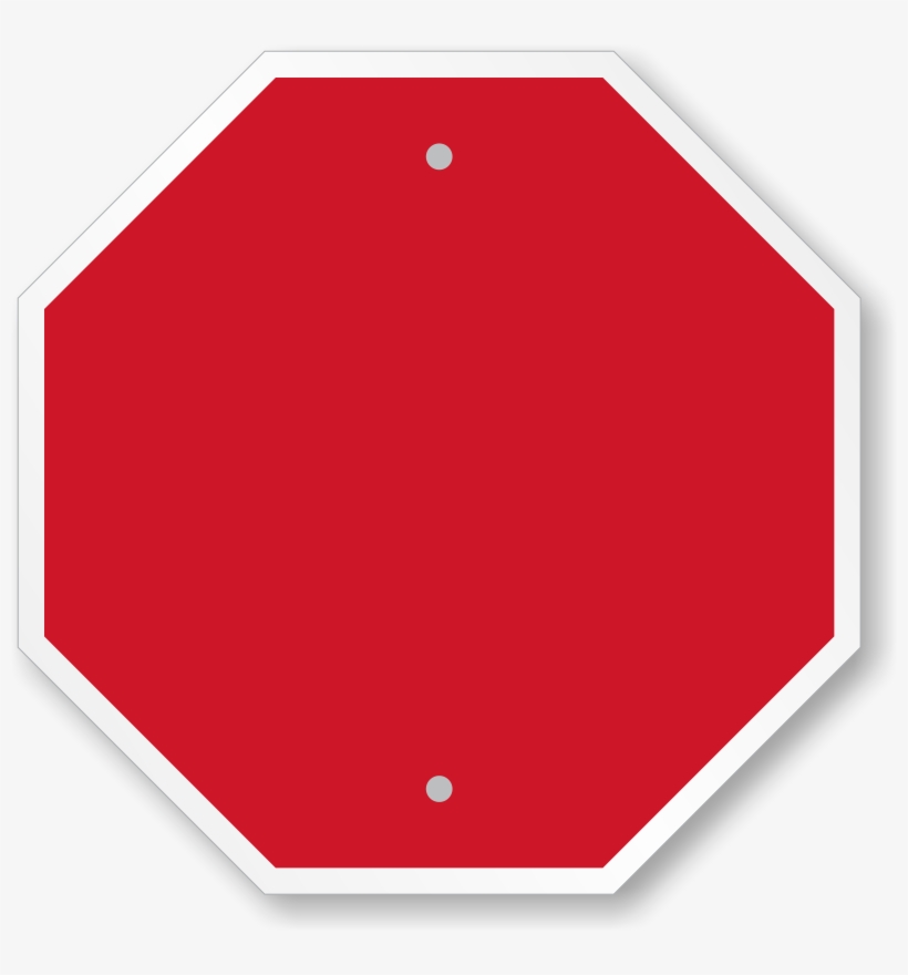 Blank Octagon Shaped Bordered Sign - Impeach 45 - Free Transparent PNG ...
