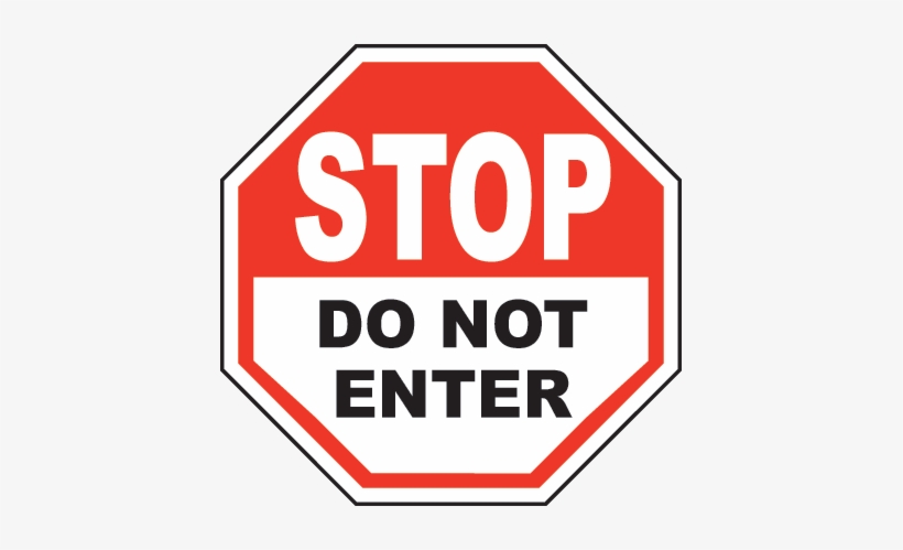 Free Stop Sign Clip Art - Stop Do Not Enter Sign Clip Art - Free ...