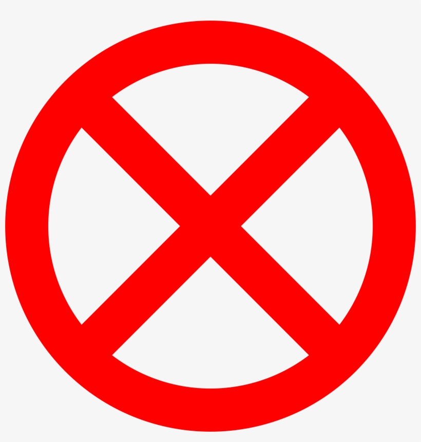 This Free Icons Png Design Of No-sign X - Free Transparent PNG Download ...