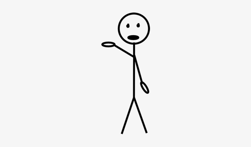 Stick Figure Raising Hand - Clip Art - Free Transparent PNG Download ...