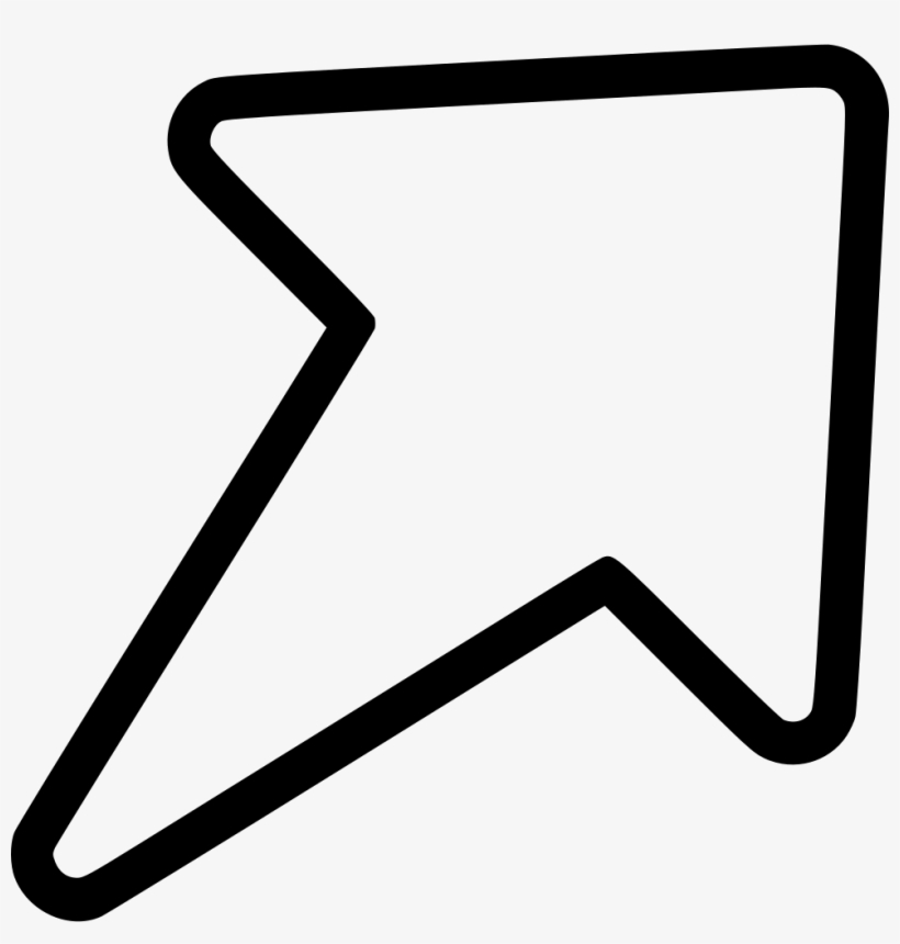 Diagonal North East Up Right Arrow Comments - Free Transparent PNG ...