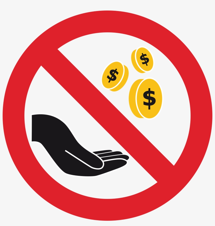 This Free Icons Png Design Of No Begging Sign - Free Transparent PNG ...