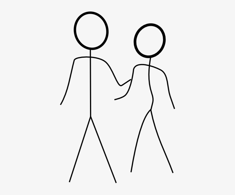 Couple Clipart Stick Figure - Clip Art - Free Transparent PNG Download ...