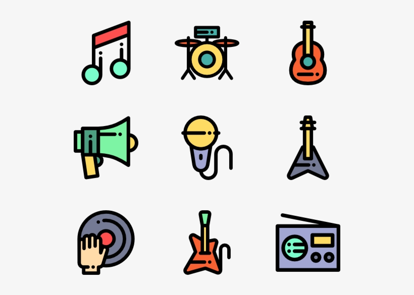 Music Icons - Music Icon Png - Free Transparent PNG Download - PNGkey