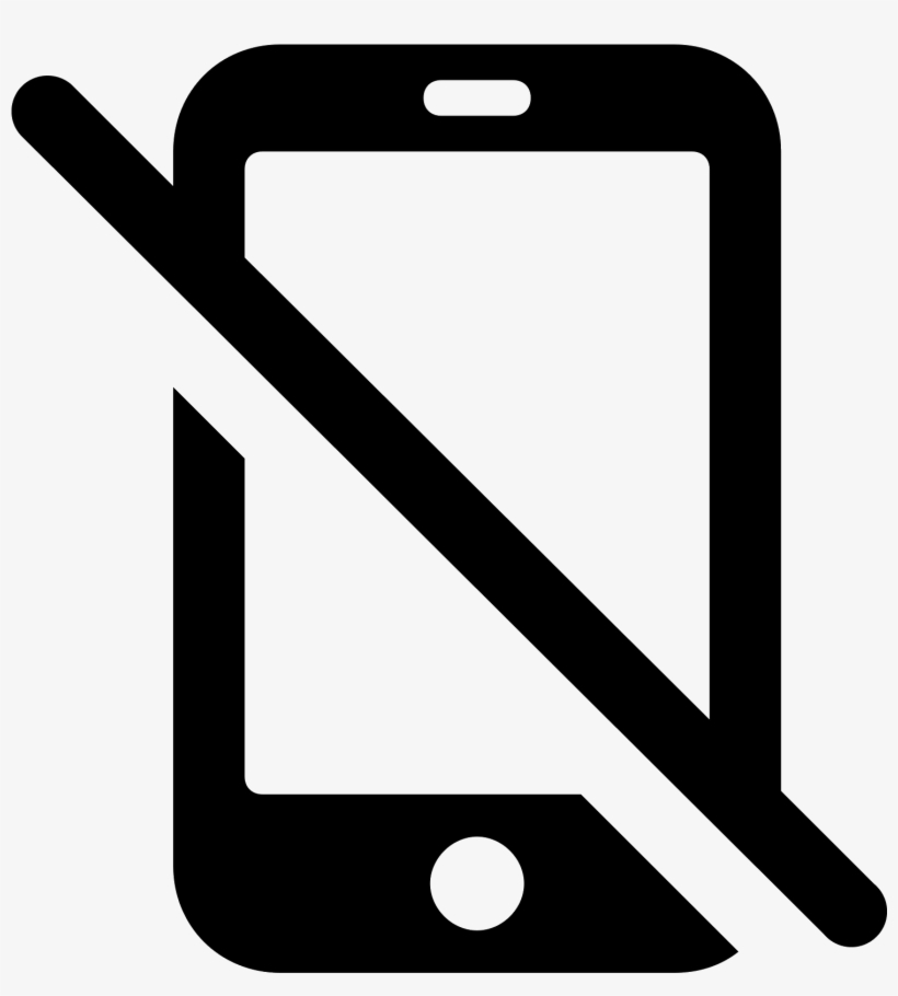 No Mobile Icon - No Phone Icon Png - Free Transparent PNG Download - PNGkey