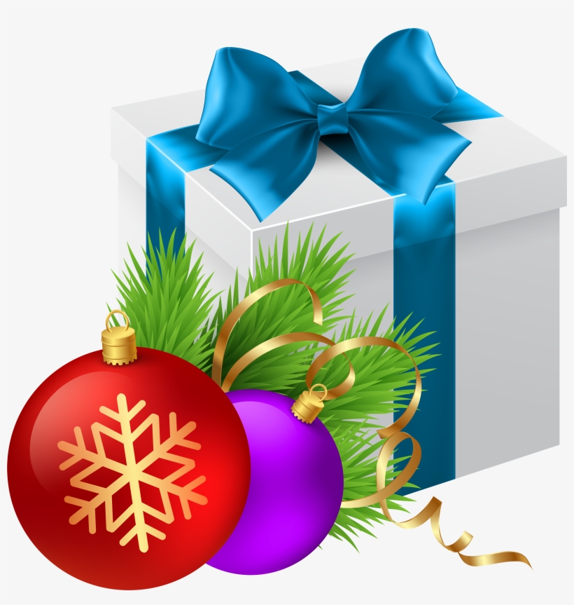 Graphic Black And White Download Transparent Png Clip - Christmas Gift ...
