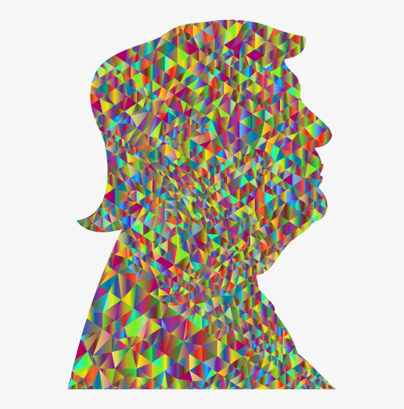 Drawing Silhouette Polychrome Art Painting - Low Poly Profile - Free ...