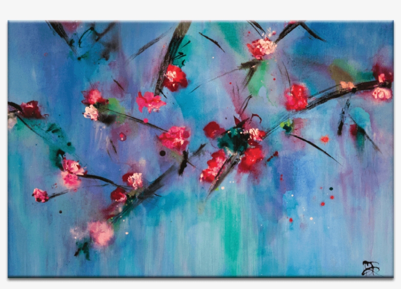 Cherry Blossoms - Canvas Print - Free Transparent PNG Download - PNGkey