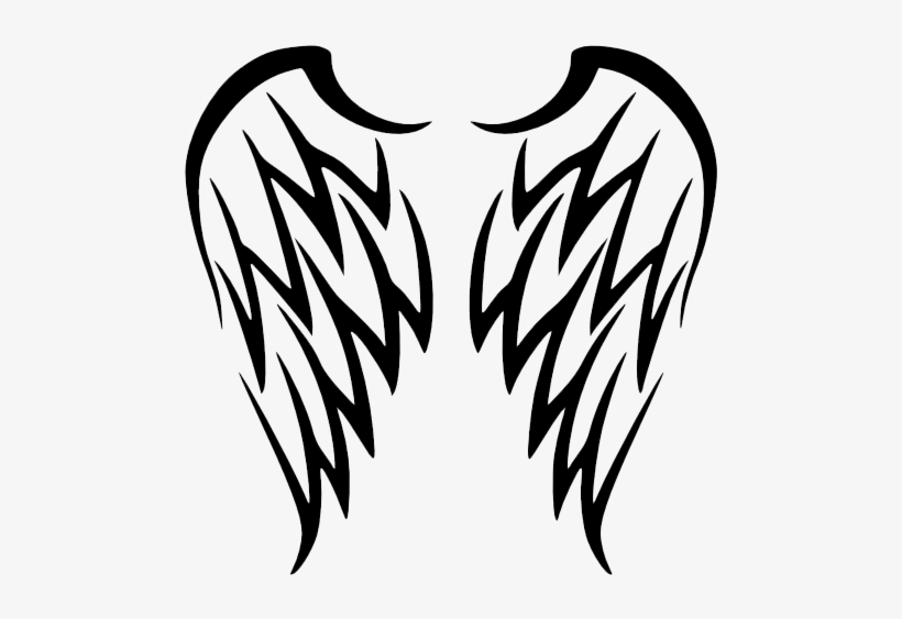 Wings Tattoos Free Download Png - Tribal Angel Wings Tattoo - Free ...