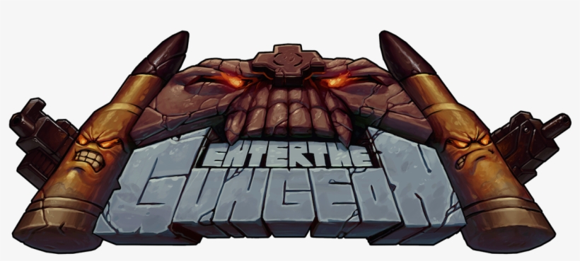 Enter The Gungeon - Enter The Gungeon Title - Free Transparent PNG ...