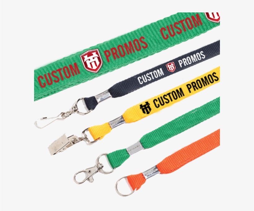 1/2" Flat Polyester Lanyard - Free Transparent PNG Download - PNGkey