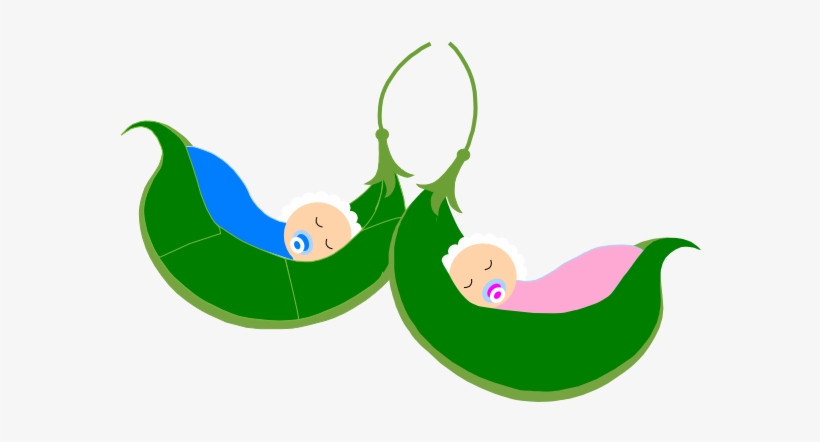Two Peas In A Pod Clip Art At Clker - Peapods - Free Transparent PNG ...