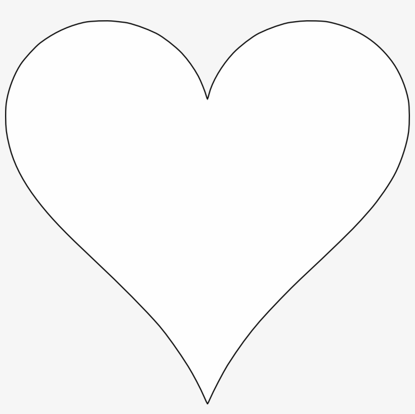 Free Printable Heart Template - Heart - Free Transparent PNG Download ...