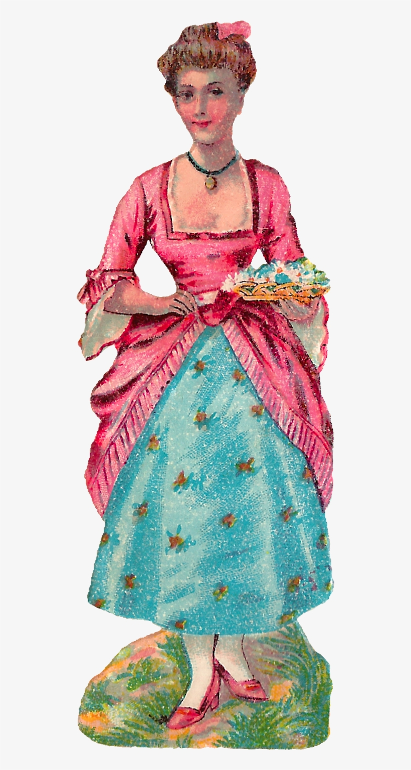 Women's Antique Dress Fashion Clip Art Downloads Png - Pattern - Free ...