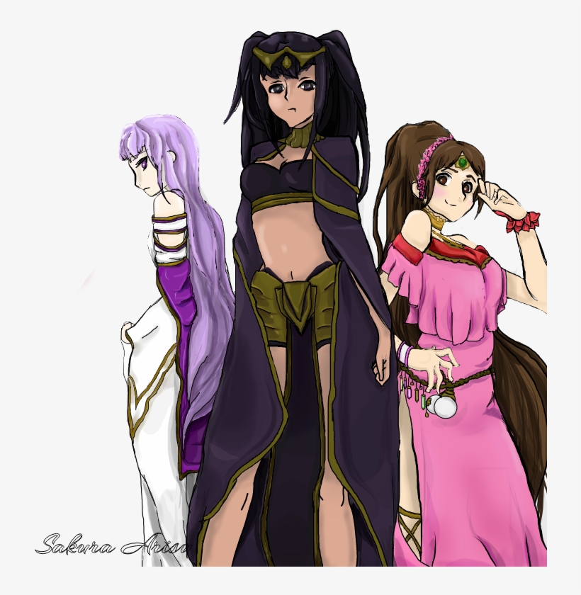 Fire Emblem Mages Tharja Linde Julia Female Mages Welcome - Cartoon ...
