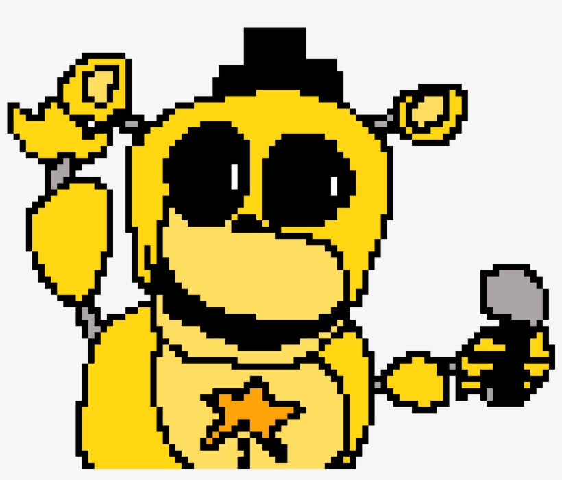 Rockstar Golden Freddy - Cartoon - Free Transparent PNG Download - PNGkey