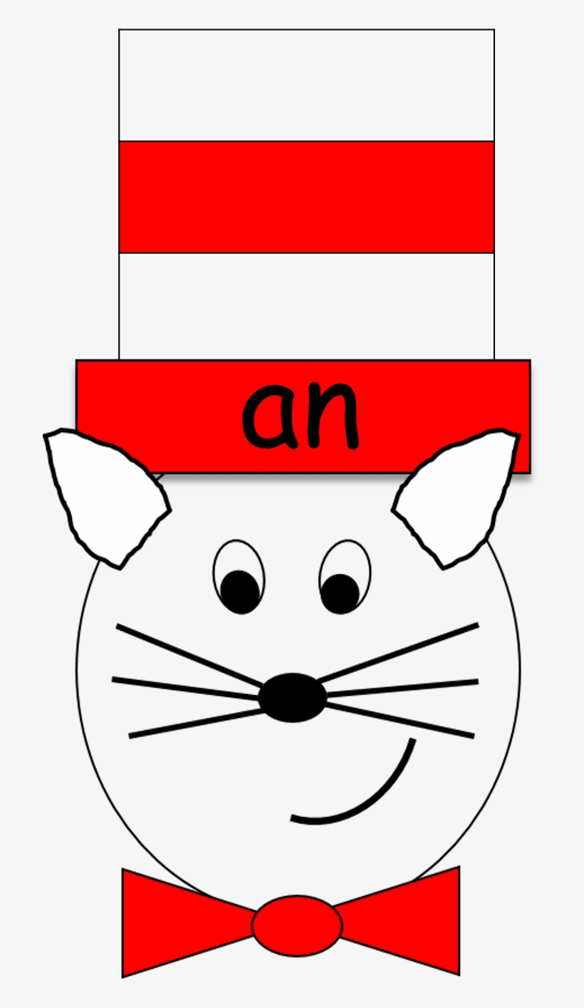 Seuss Cat In The Hat Word Family Game - Cartoon - Free Transparent PNG ...