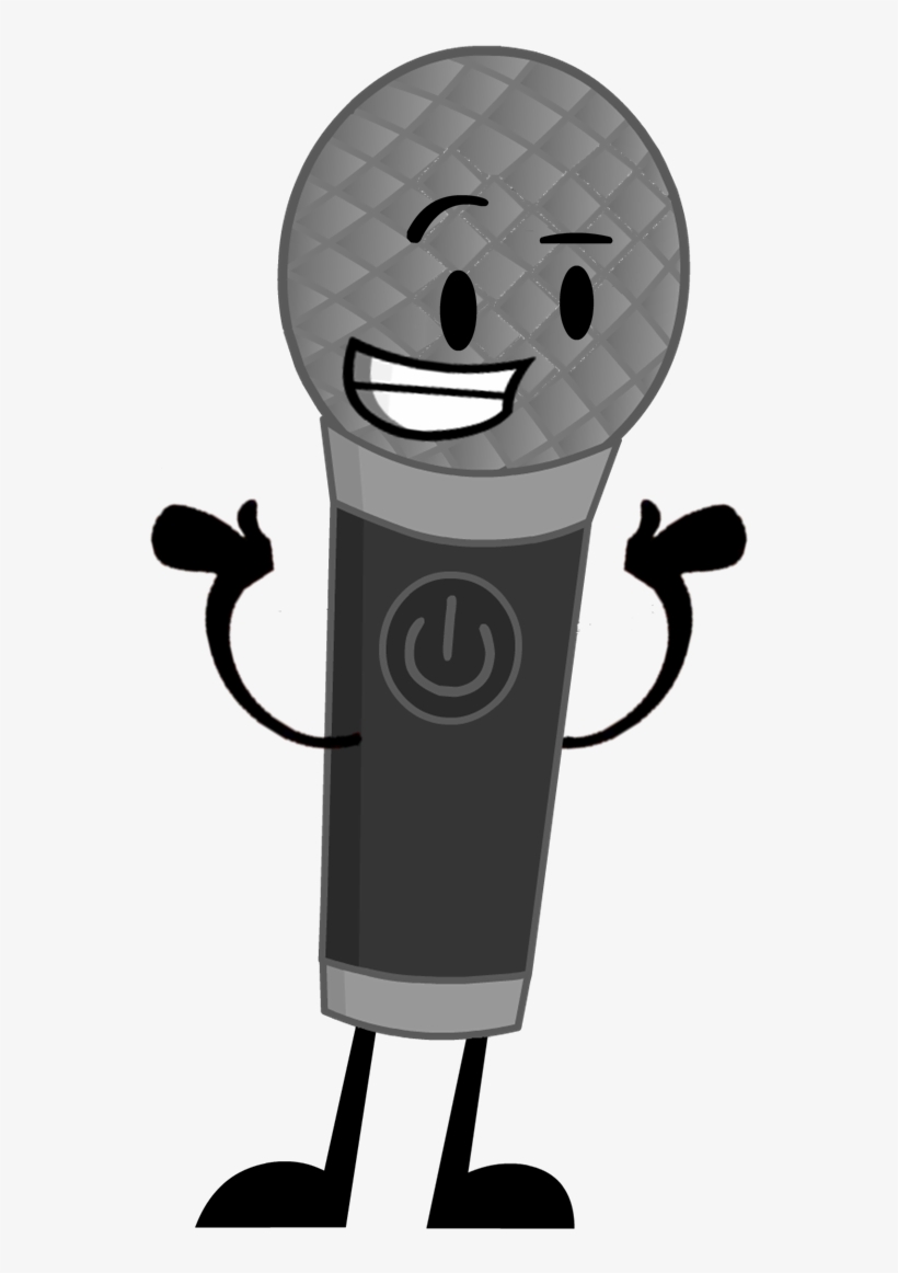 Microphone Clipart Black Object - Inanimate Insanity Microphone - Free ...