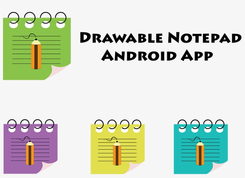 Drawable Notepad Colors - Telkom Pdc - Free Transparent PNG Download - PNGkey