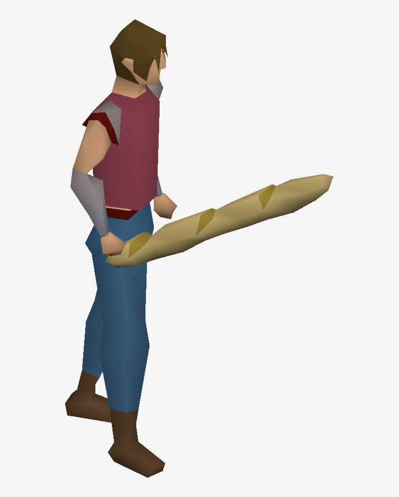 Stale Baguette Equipped - Osrs Dragon Scimitar Ornament - Free ...
