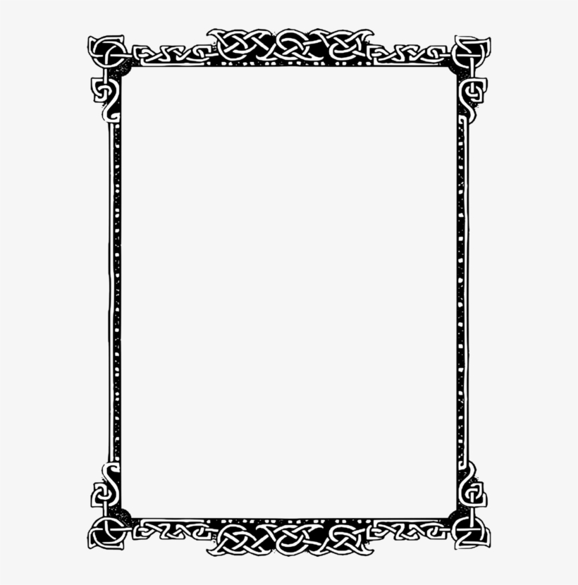 Picture Frames Medieval Ornament - Background Images Black And White ...