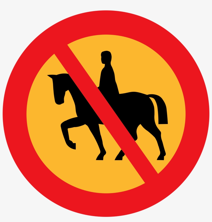 This Free Icons Png Design Of No Horse Riding Sign - Free Transparent ...