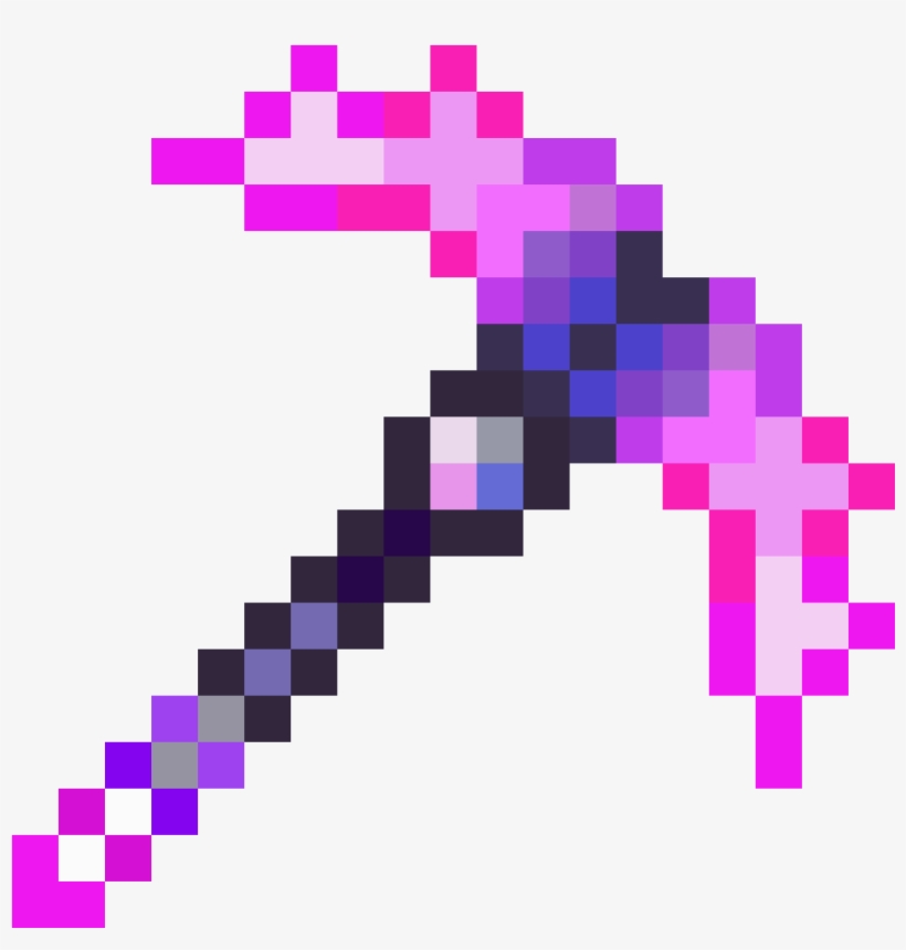 Nebula Pick - Terraria Pickaxe - Free Transparent PNG Download - PNGkey