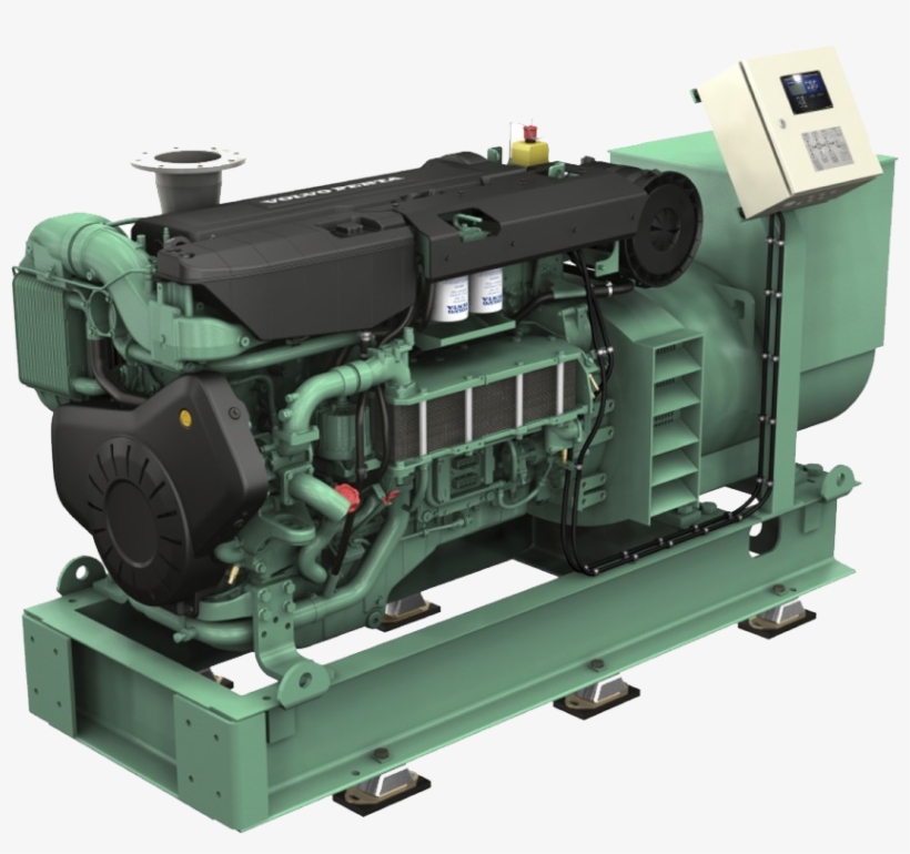 Volvo Marine Diesel Generators - Volvo Penta D12 - Free Transparent PNG ...