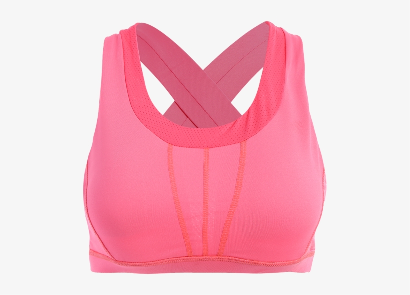Cross Back Padded Sporty Bra Top - Brassiere - Free Transparent PNG ...