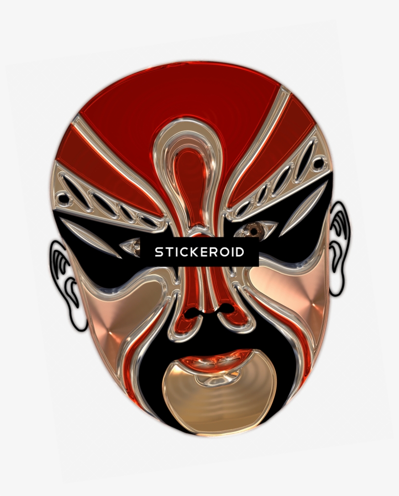 Chinese Opera Red Mask - 京剧 脸谱 图片 - Free Transparent PNG Download - PNGkey