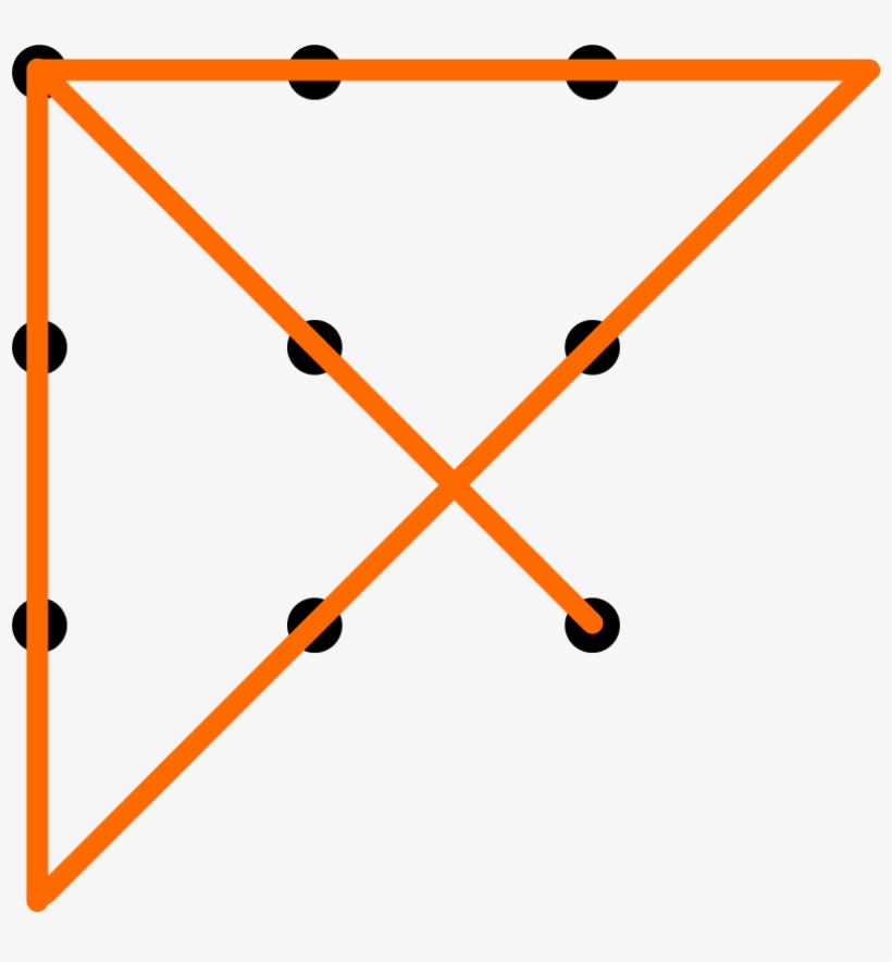 One Solution For Connecting 9 Dots With 4 Contiguous, - Out Of The Box ...