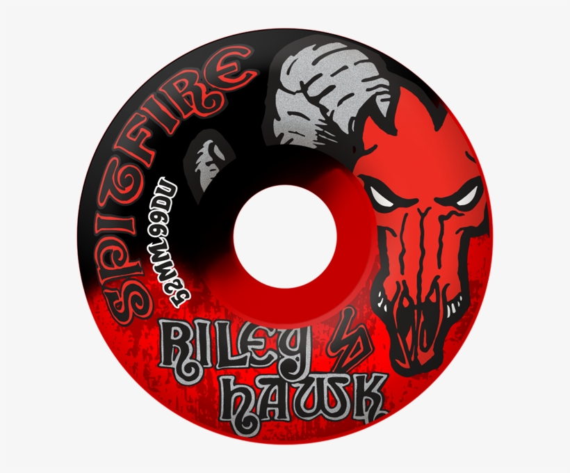 Sf Riley Hawk 52mm Blk/red Swirl - Roller Skating - Free Transparent ...