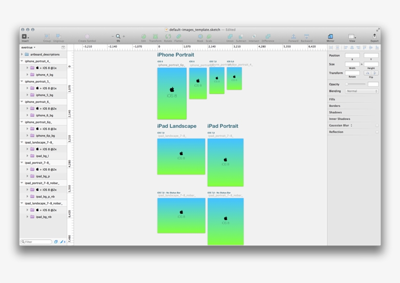 Ios Launch Screen Template For Sketch - Ios Launch - Free Transparent ...
