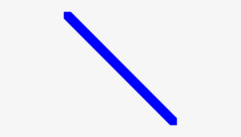 Pure Blue Thick Diagonal Line - Cobalt Blue - Free Transparent PNG ...