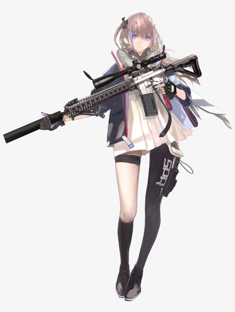 St Ar15 - M4 Carbine Girls Frontline - Free Transparent PNG Download ...