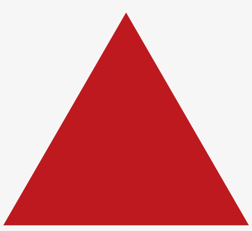 Red Equilateral Triangle - Red Arrow Up - Free Transparent PNG Download ...