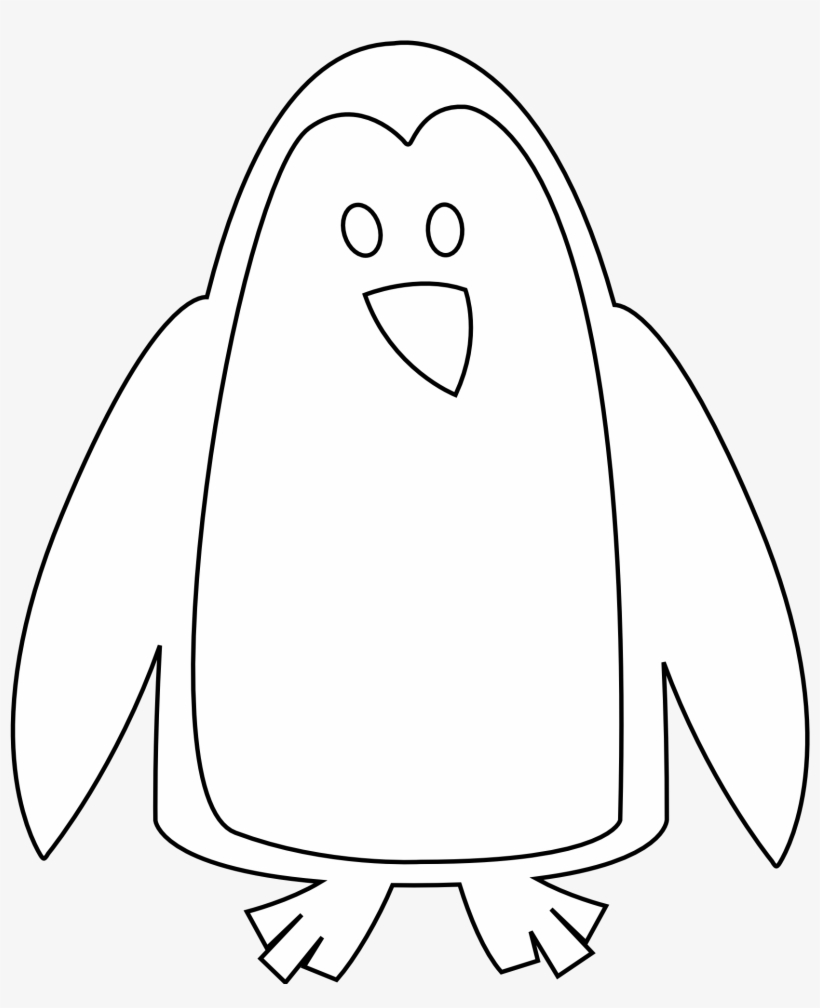 Christmas - Penguin - Clipart - Black - And - White - Clip Art - Free ...