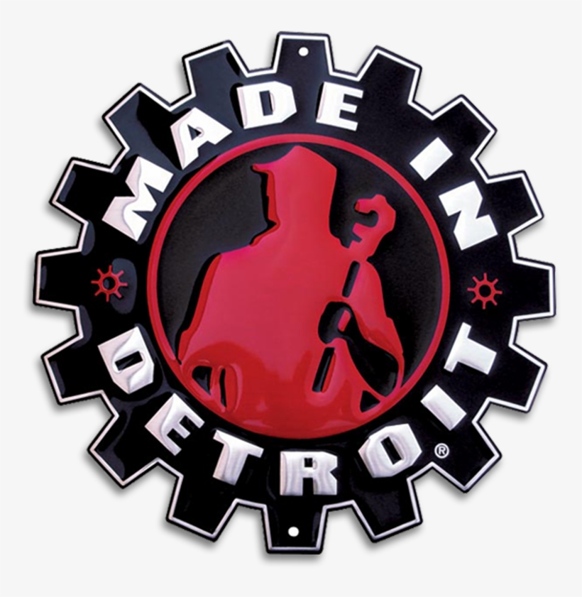 12" Metal Sign - Made In Detroit - Free Transparent PNG Download - PNGkey