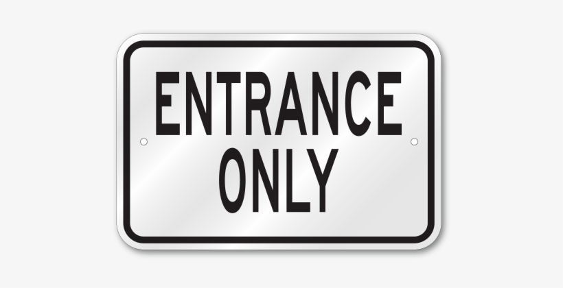 Entrance Only Sign - 5in X 3 Employee Entrance Only Magnet Vinyl ...
