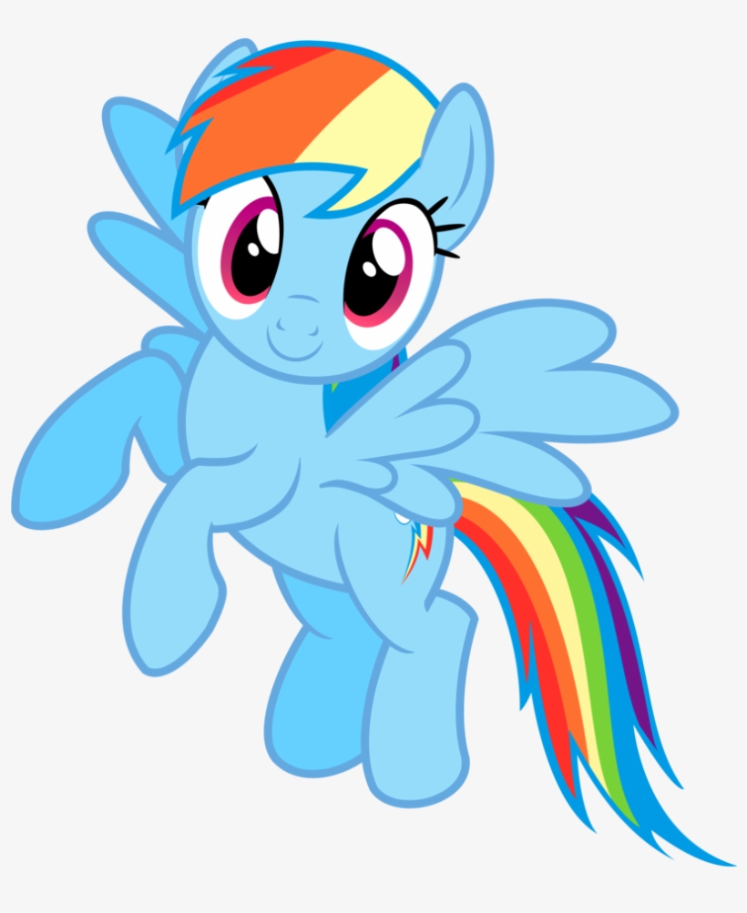 Flying Rainbow Dash Vector By Greenmachine987 - Rainbow Dash Vector - Free Transparent PNG ...