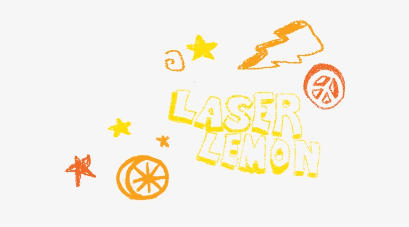 Lazer Lemon And Doodles Drawn In Yellow Crayon - Drawing - Free ...