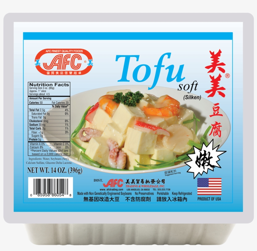 Afc Classic Tofu Soft 14 Oz - Tofu - Free Transparent PNG Download - PNGkey