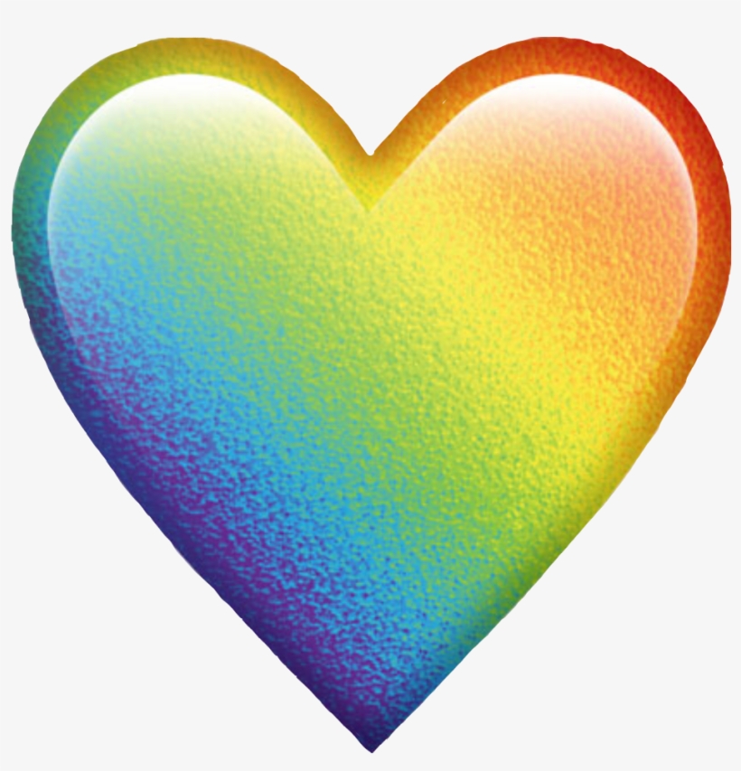 Rainbow Colorful Colors Emoji Heart Emojiheart Freetoed - Heart Any ...