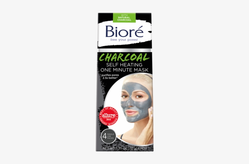 Infused With Natural Charcoal, This Thermal Mask Opens - Biore Self ...