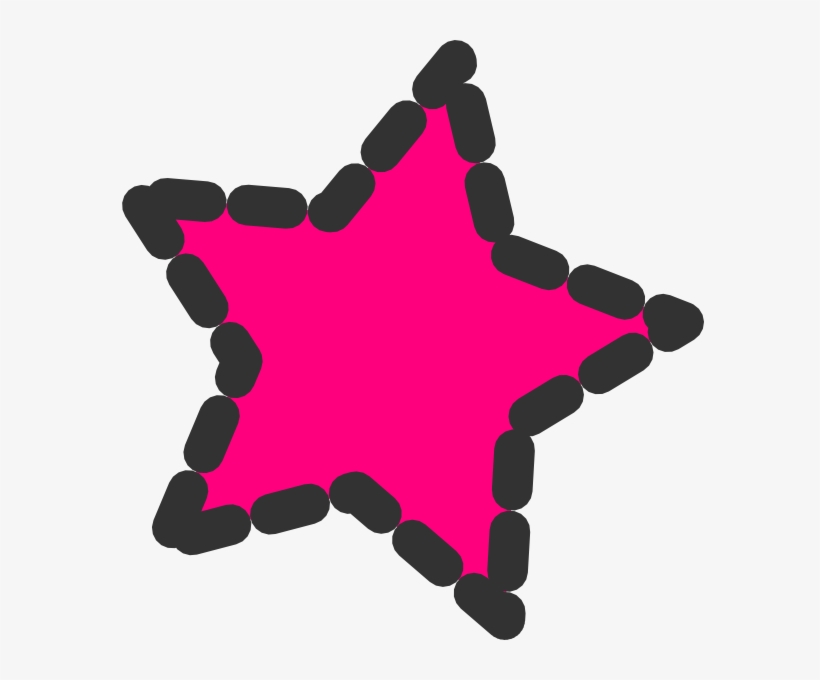 Hot Pink Star Clip Art