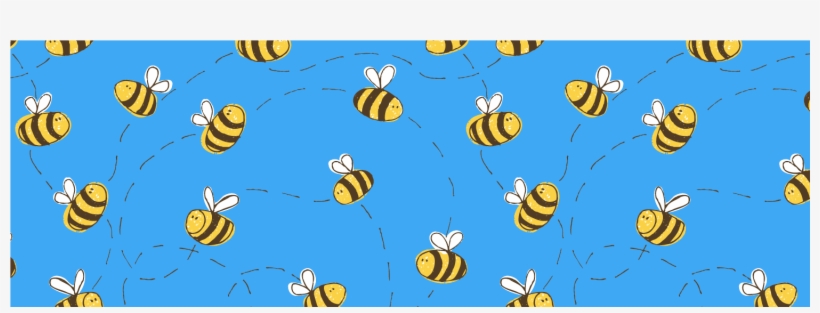 Bee Pattern Background - Bee - Free Transparent PNG Download - PNGkey