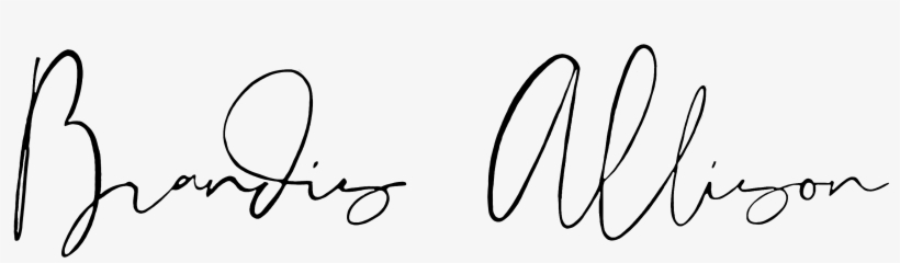 Brandis Allison - Calligraphy - Free Transparent PNG Download - PNGkey